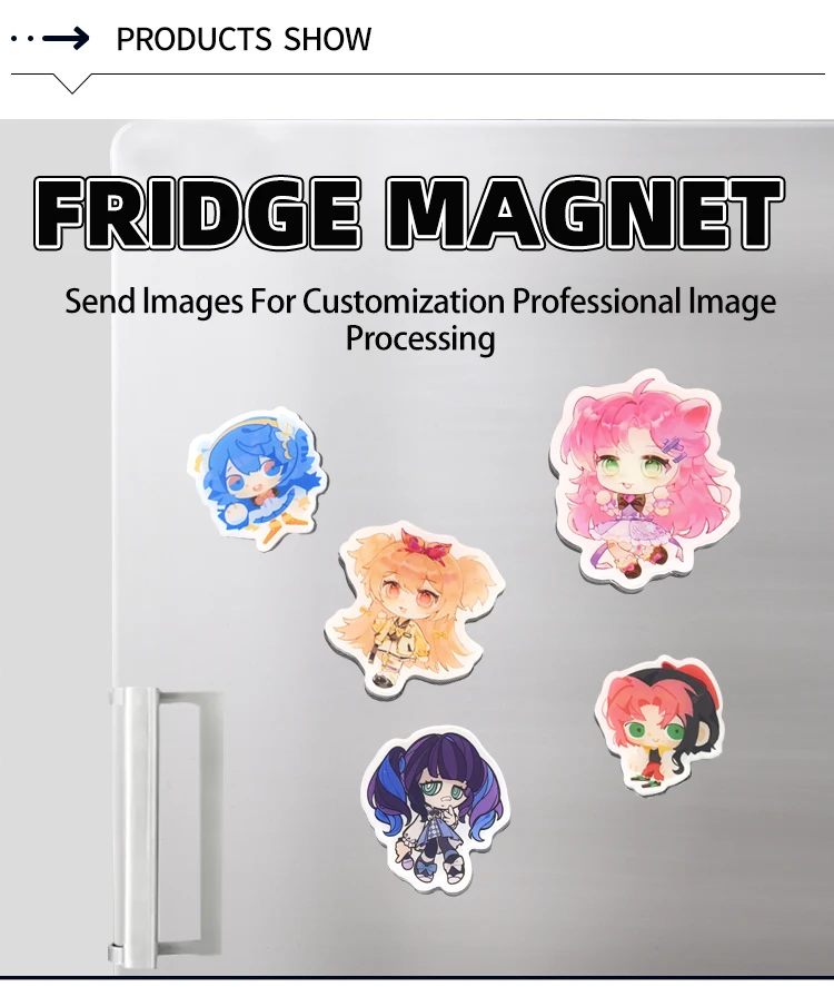 Plastic Souvenir Magnet of One Piece Acrylic Magnet Anime Refrigerator ...