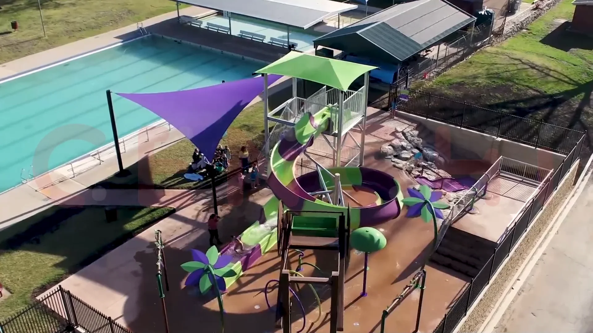 Cenchi Home Family Interactive Water Play Commercial Splash Park Splash ...