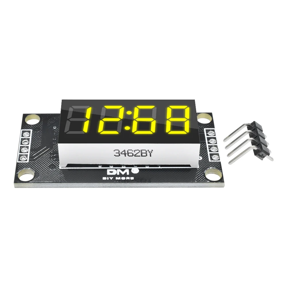0.36" Inch Tm1637 7-segment 4-bit Led Display Clock Yellow Led Tube ...