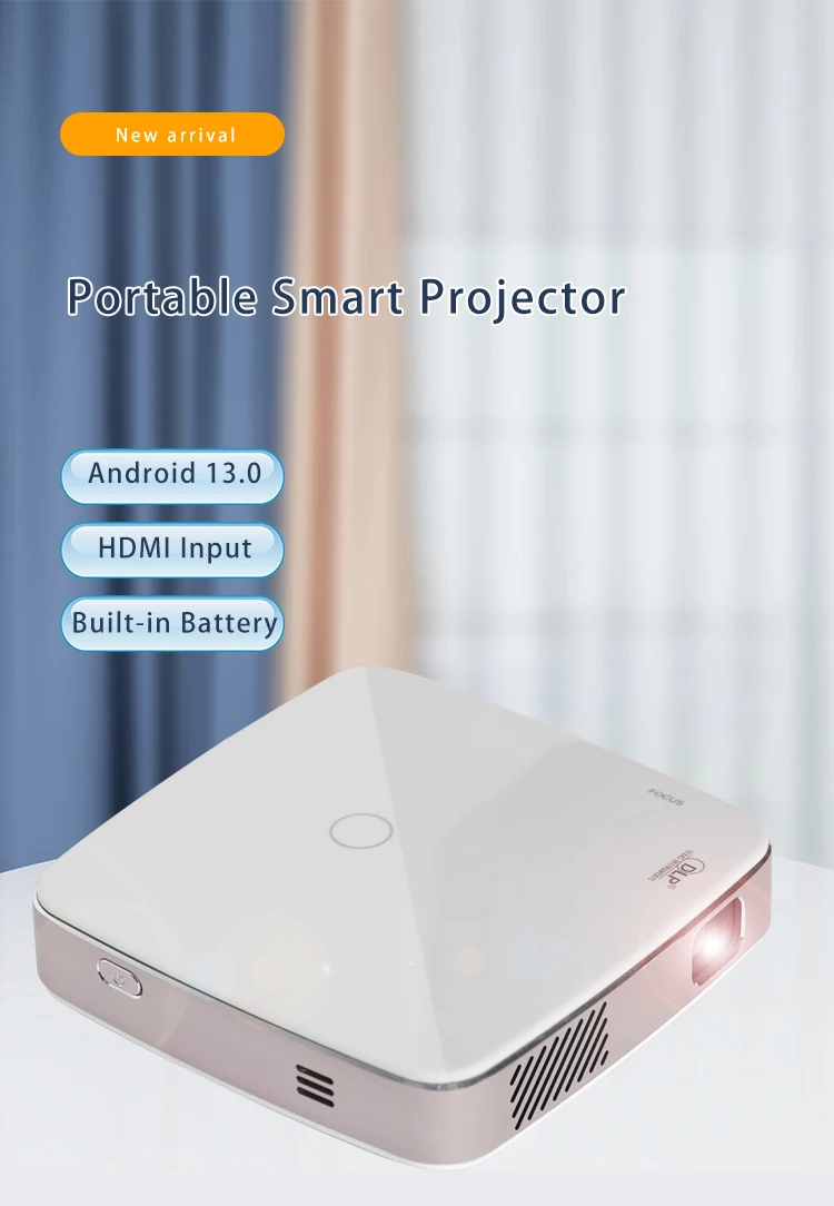 S-60 DLP LED 1080P Projector - Smart Mini Pocket Beamer