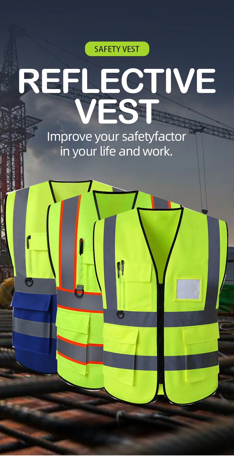 High Visibility Safety Clothing - Reflective Vests & Jackets