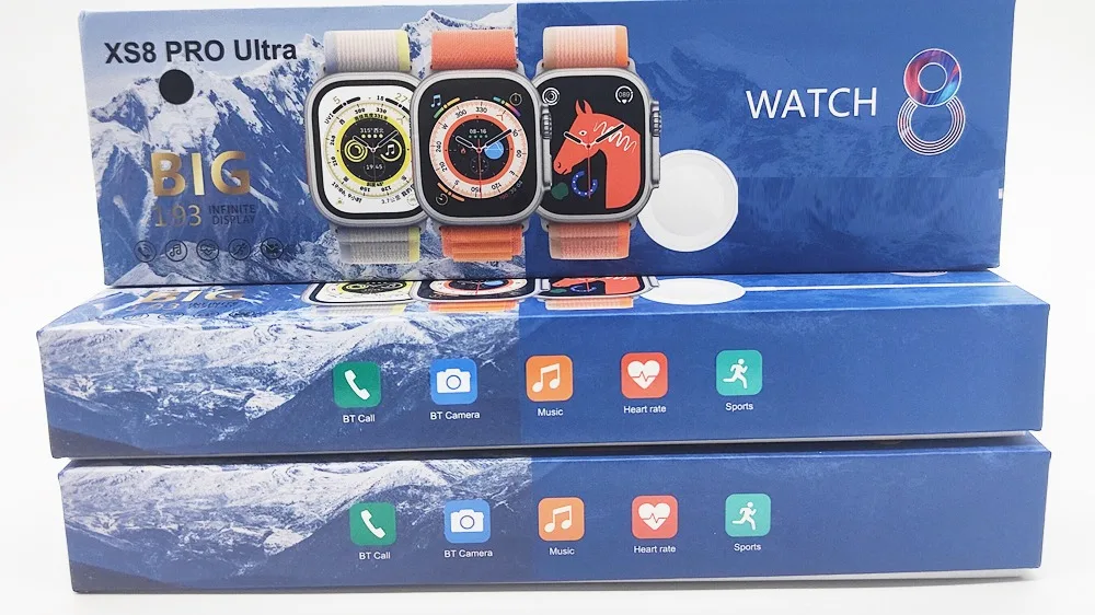 Factory Latest Cheap Series 8 Xs8 Pro Ultra Sport Watch Wireless Charge ...