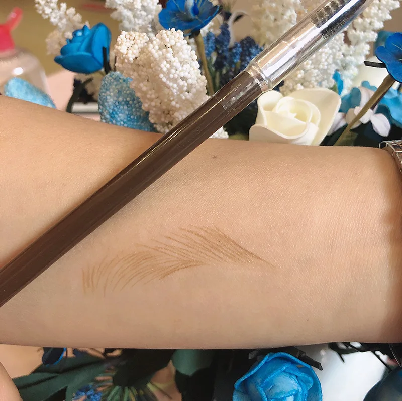5 Color Wooden Eyebrow Dark Brown Waterproof Microblading Private Label ...