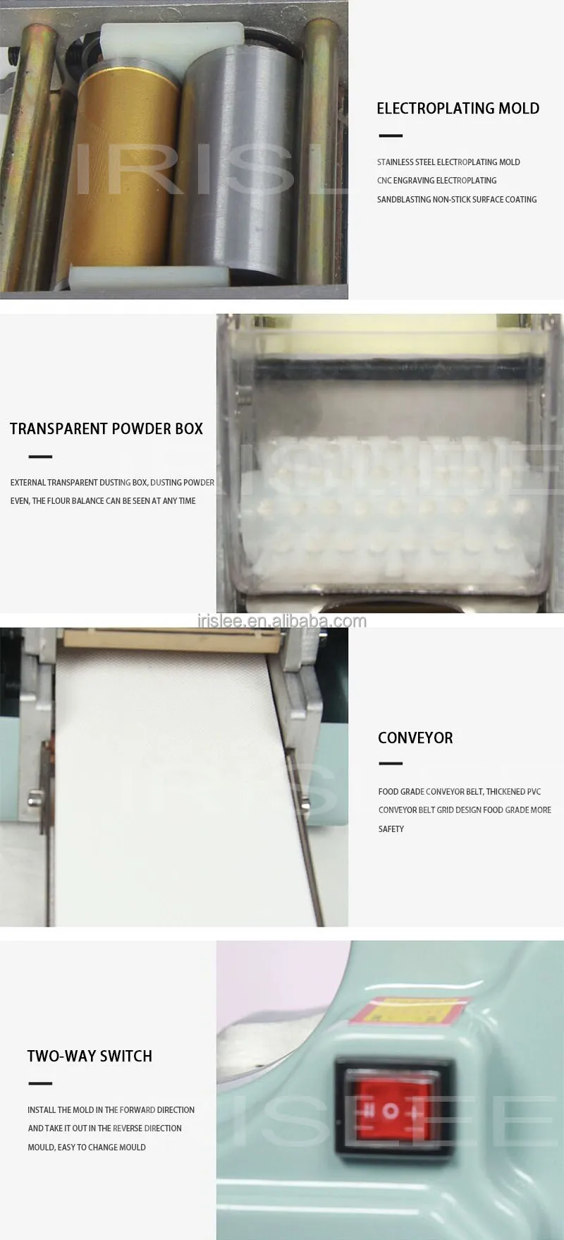 Automatic Dumpling Gyoza Skin Machine/Roti Chapati Wrapper Making ...