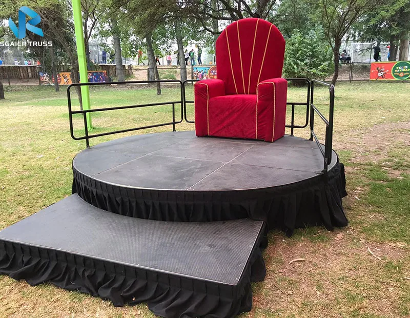 Round Stage Aluminum Portable Modular Detachable Concert Stage - Buy ...