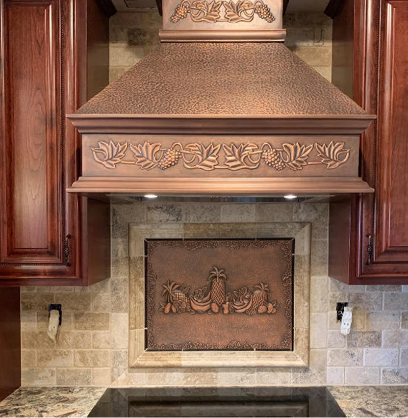Copper Murals Tuscan Classic Design for Kitchen Backsplash