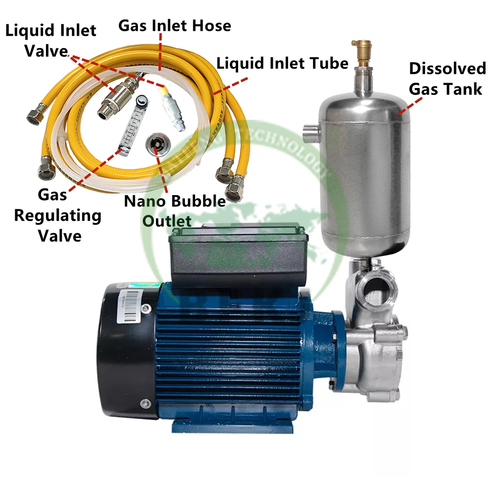 Nano Bubble Pump Gas Liquid Mixing Pump For Aquacultureoxygene Generator Aquaculture - Buy Nano ...