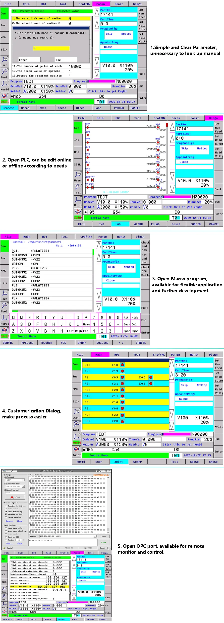 Industrial Robot Arm Controller - 4-8 Axis CNC Motion