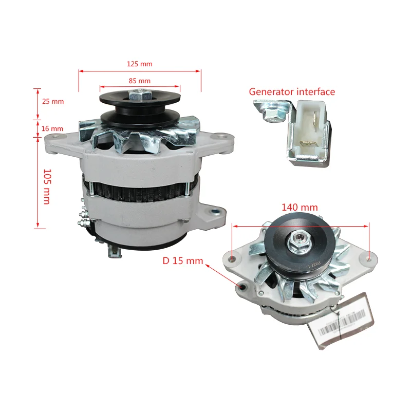 Forklift Parts Diesel Engine Alternator Jf131x-2c-mxhl Oem Odm Tcm ...