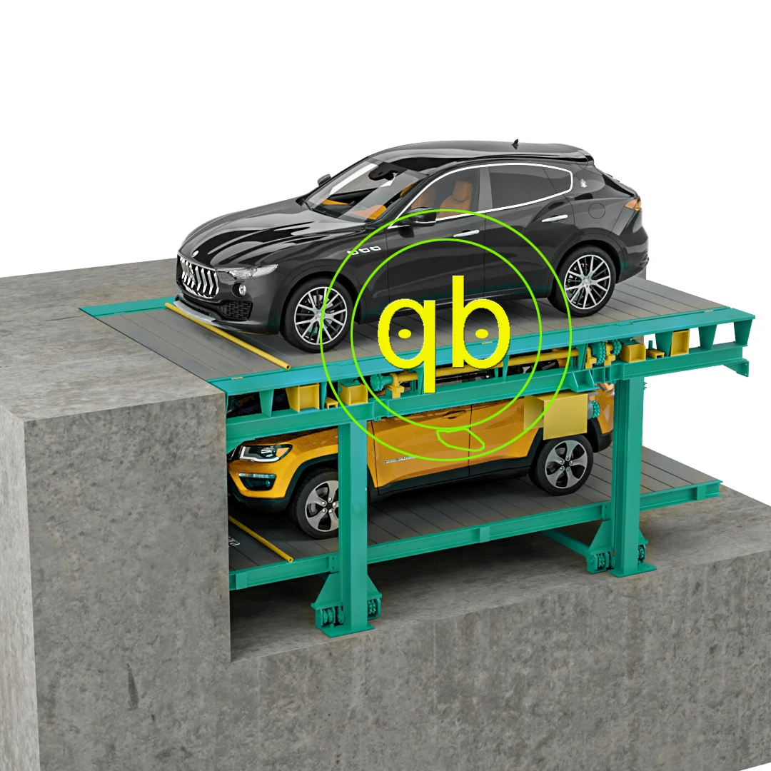 Car Elevator Pit Quick Lift 4 Post Multilevel Motor&Chain Underground ...