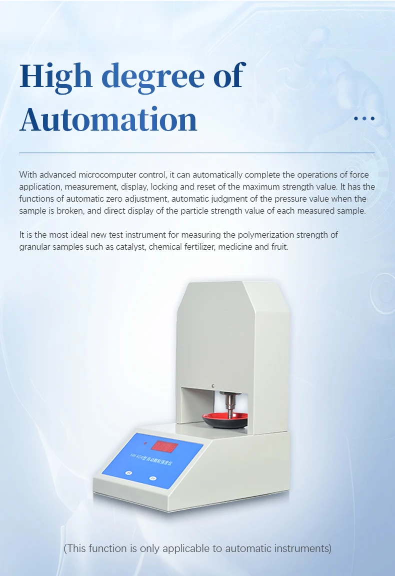 Automatic Particle Strength Tester - Precision & Reliability
