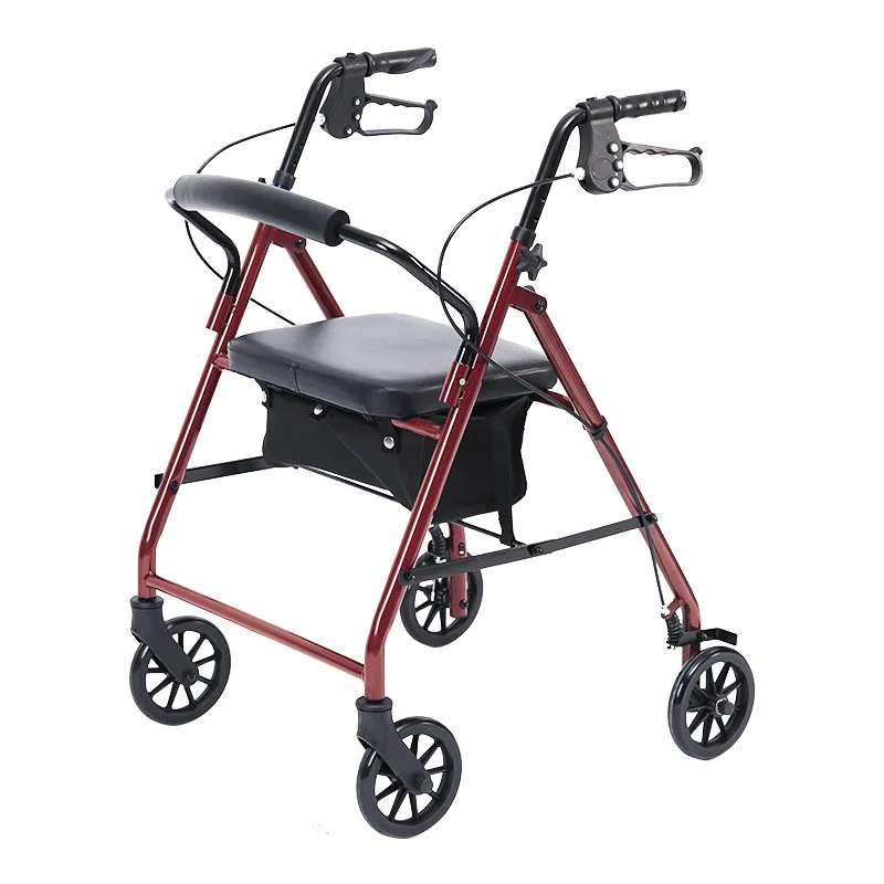 Elderly Shopping Rollator With Brake Hand Pushed Driving Aids Walking ...