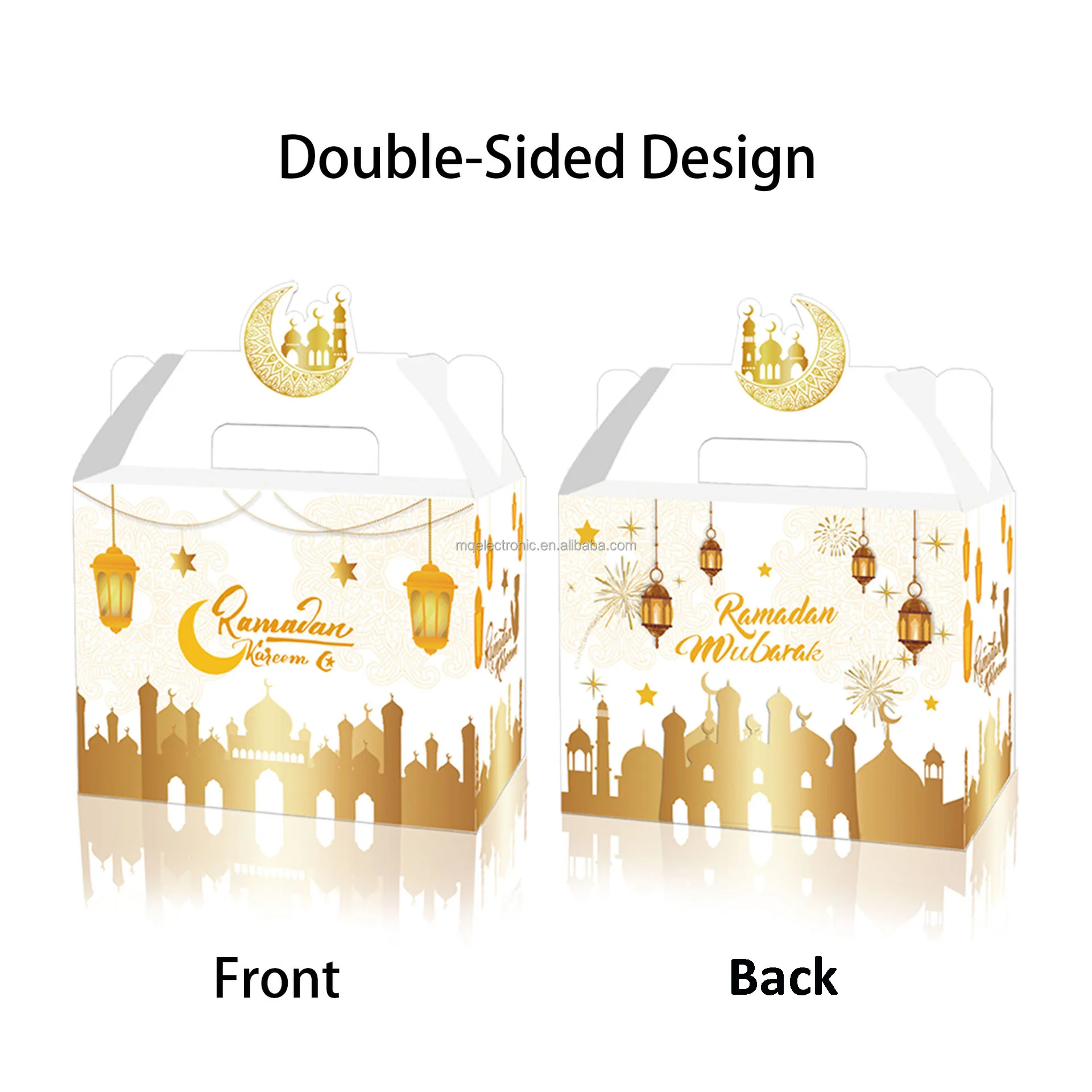 Ramadan Treat Boxes Eid Mubarak Gift Boxes Mosque Star Moon Lantern Eid Party Favor Boxes with ...