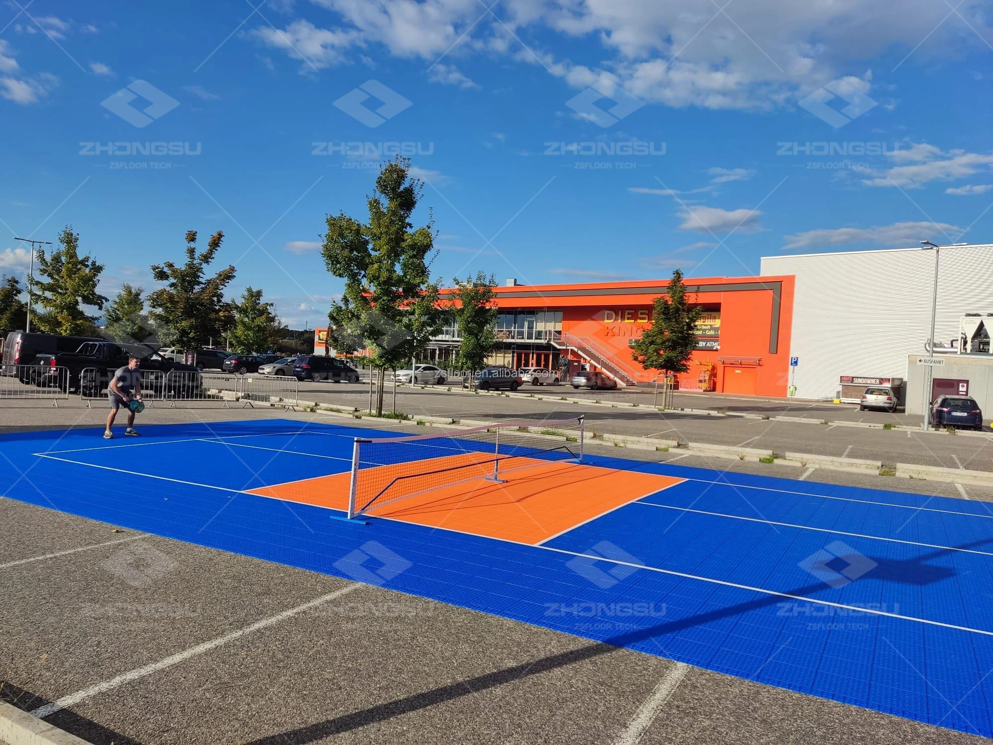 Zsfloor Tech Portable Pickleball Court - Durable & Versatile