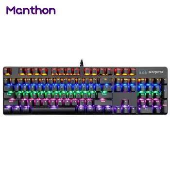 Full Size Mechanical Keyboard With Brazilian Portuguese Layout Rainbow ...