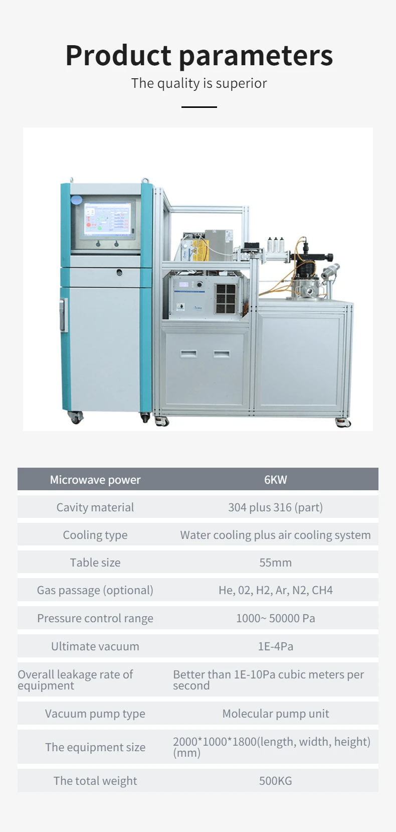 Microwave Plasma CVD Diamond Growing Machine for High-Quality Films
