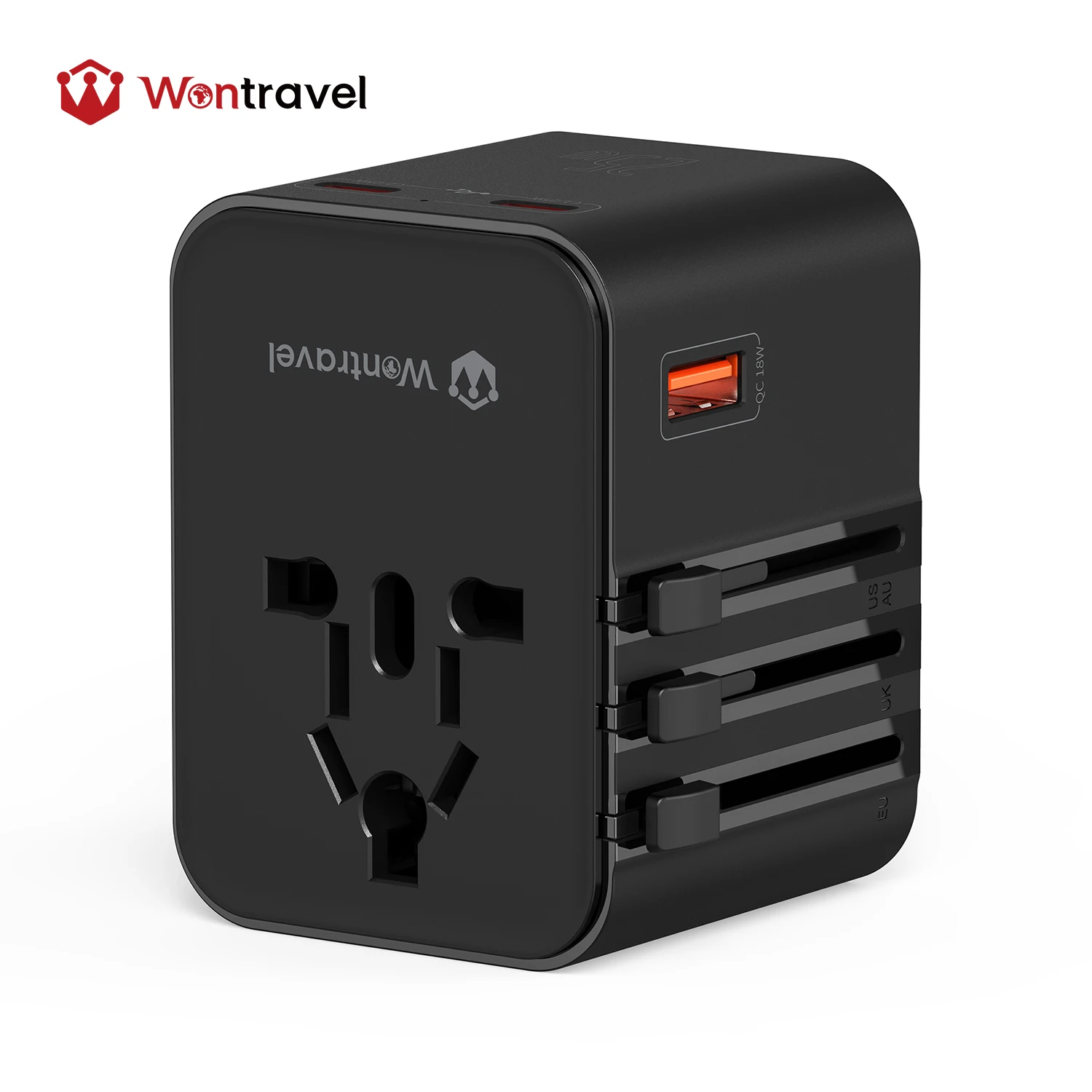 Wontravel Global International Socket Multi Plug Adaptor Worldwide 18W ...