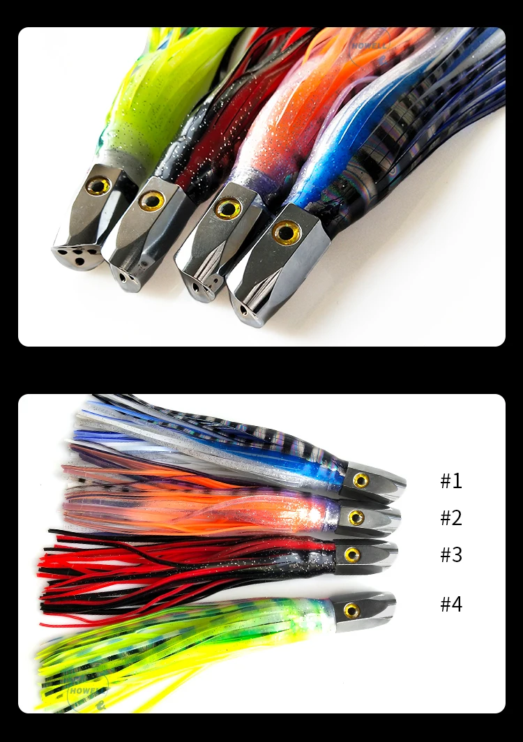 OEM Copper Head Trolling Lures Soft Body Saltwater Fishing Bait 8.4 ...