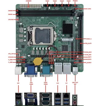 Atx Series Industrial Motherboard Celeron/pentium/core I3/i5/i7 ...