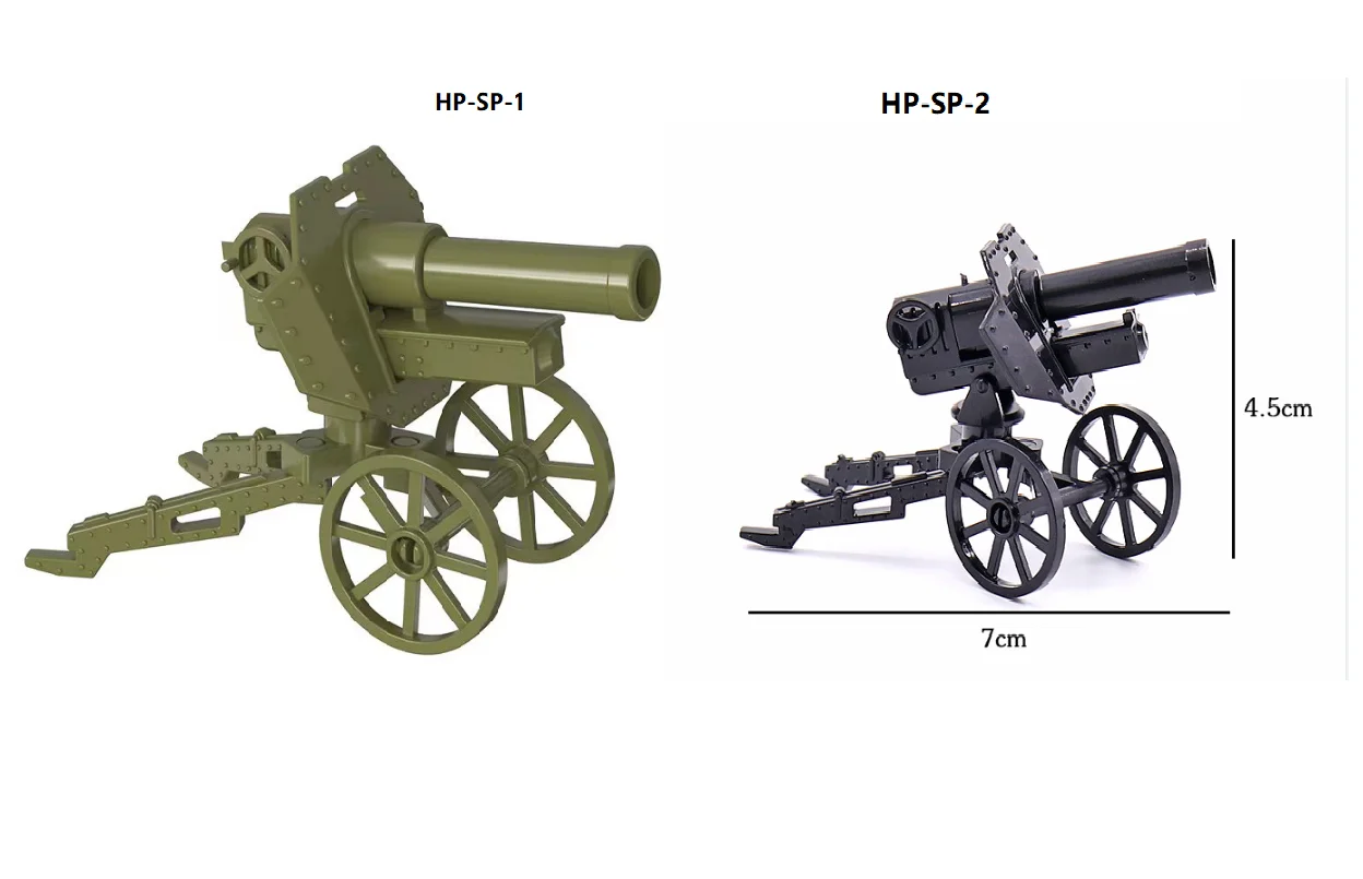 Moc Wwii Heavy Machine Gun Model Fort Bricks Military Building Blocks ...