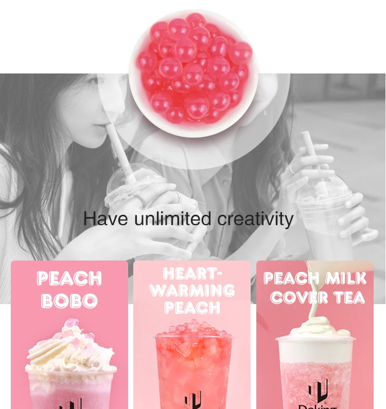 Wholesale Bubble Tea Popping Boba Balls Honey Flavour Tapioca Pearls ...