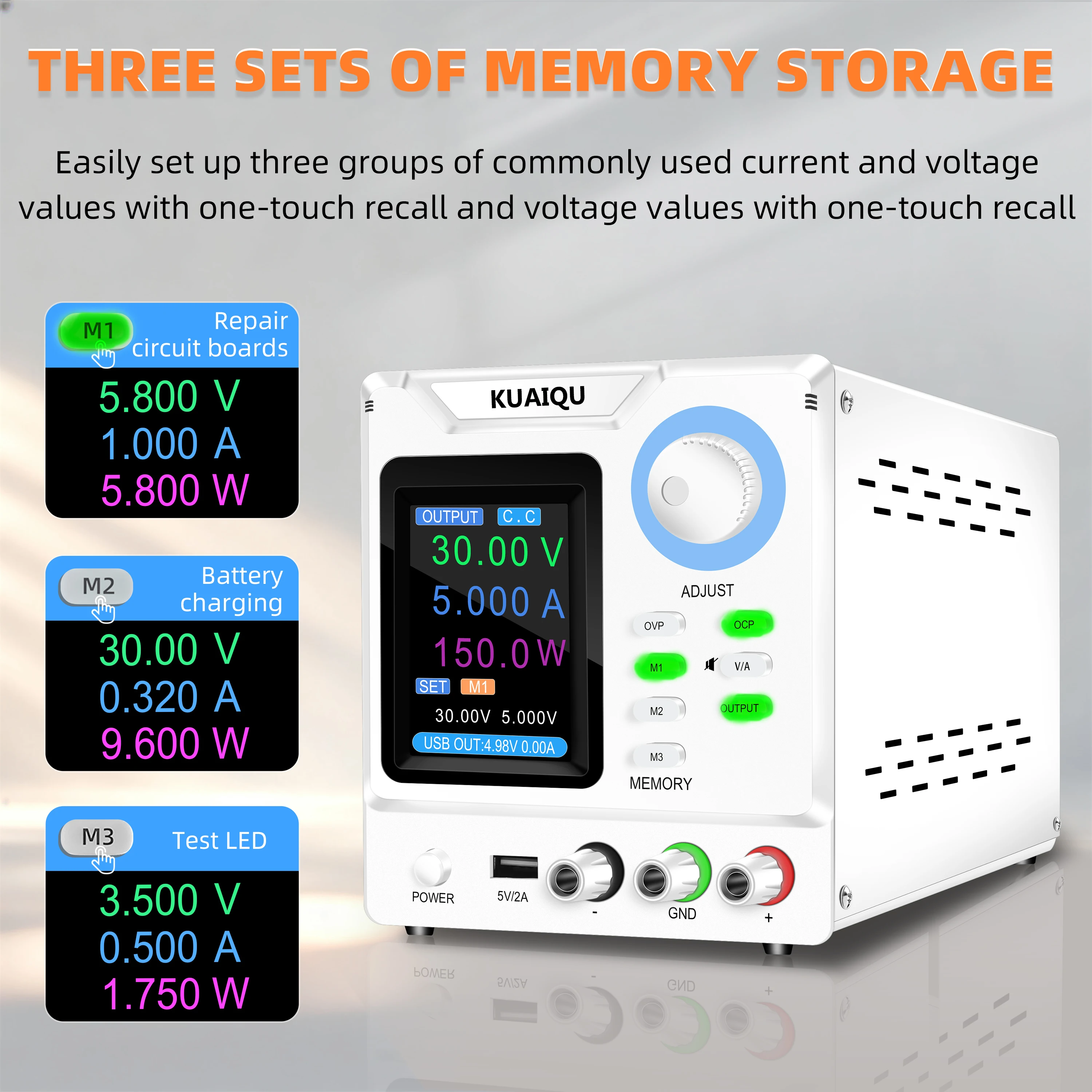 KORAD KA3005P 30V 5A Programmable DC Power Supply for Lab Testing and ...