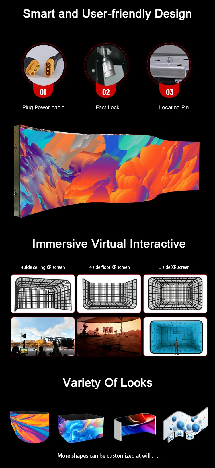 Mped Creativity Flexible Led Screen Seamless Splicing Solutions P1.25 ...
