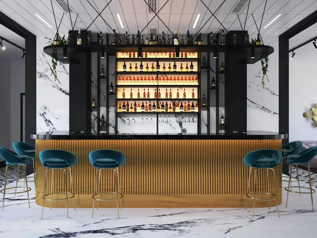 Luxury Home Interior - Modern Bar Counter Design