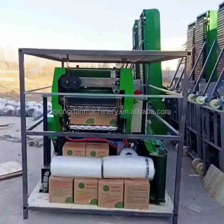 200kg Large Double Wrapper Silage Press Machine Silage Baler Machine ...
