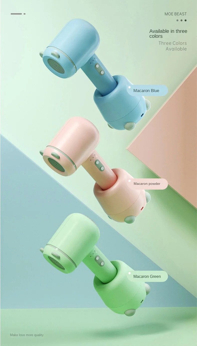 Mini Compact Smart Hair Dryer Special Kids Design Hair Airflow Hair ...
