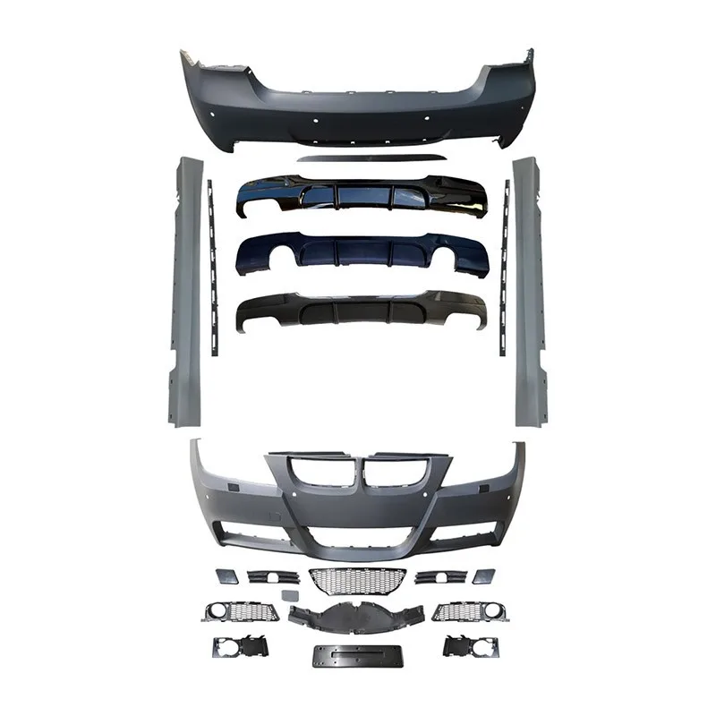 M-tech Style Body Kit For Bmw 3 Series E90 Front Bumper Rear Bumper ...