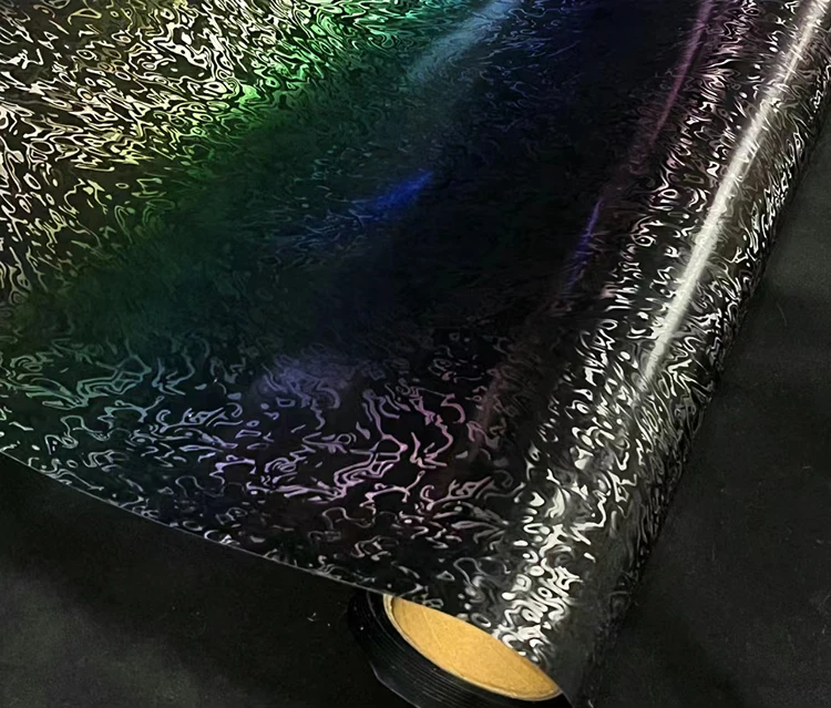 DYNO Damascus Black PET Carbon Fiber Wrap Film - Color-Changing, Self ...