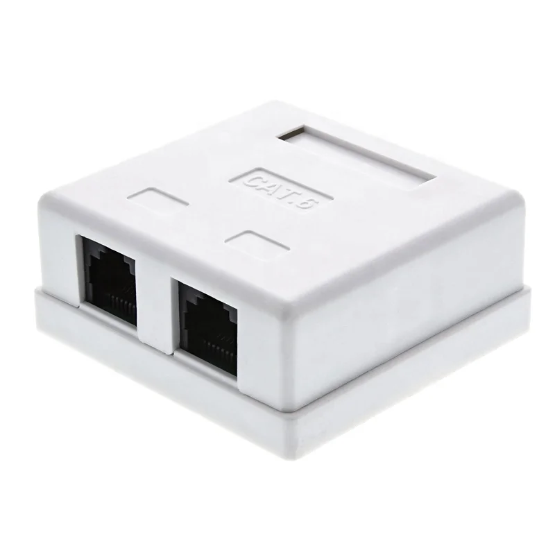 Rj45 Cat6 Dual Port Utp Surface Mount Box For Network Cable ...