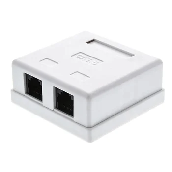 Rj45 Cat6 Dual Port Utp Surface Mount Box For Network Cable ...