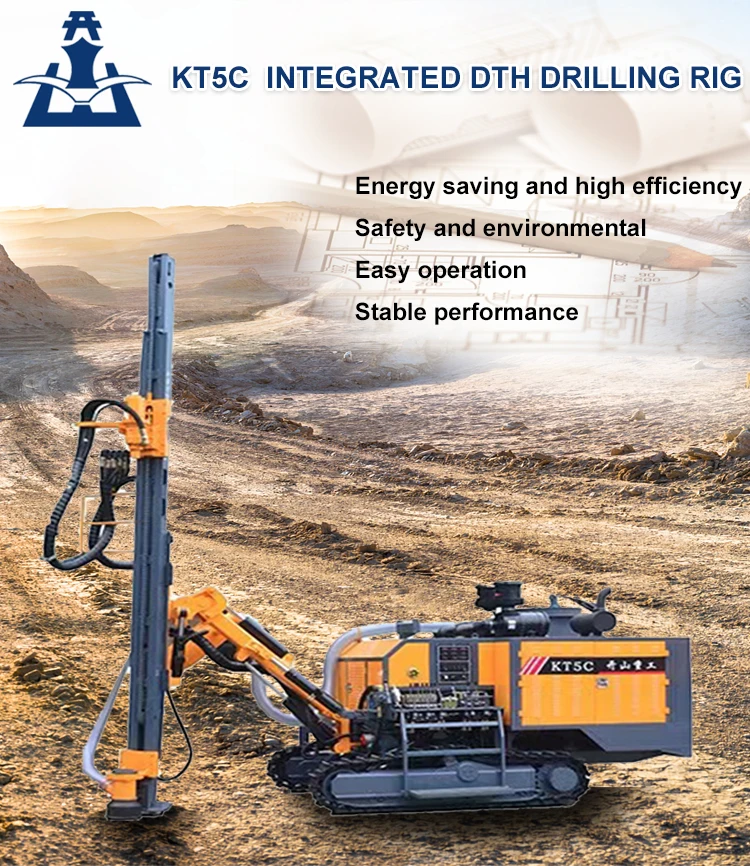Kaishan Kt25 32m Blast Hole Dth Rock Mining Drilling Rig With Air ...
