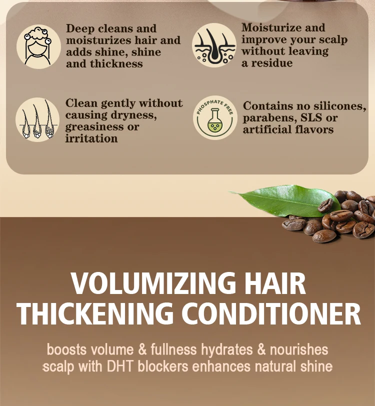 Wholesale Coffee Shampoo Customizable Private Label Batana Black Castor ...