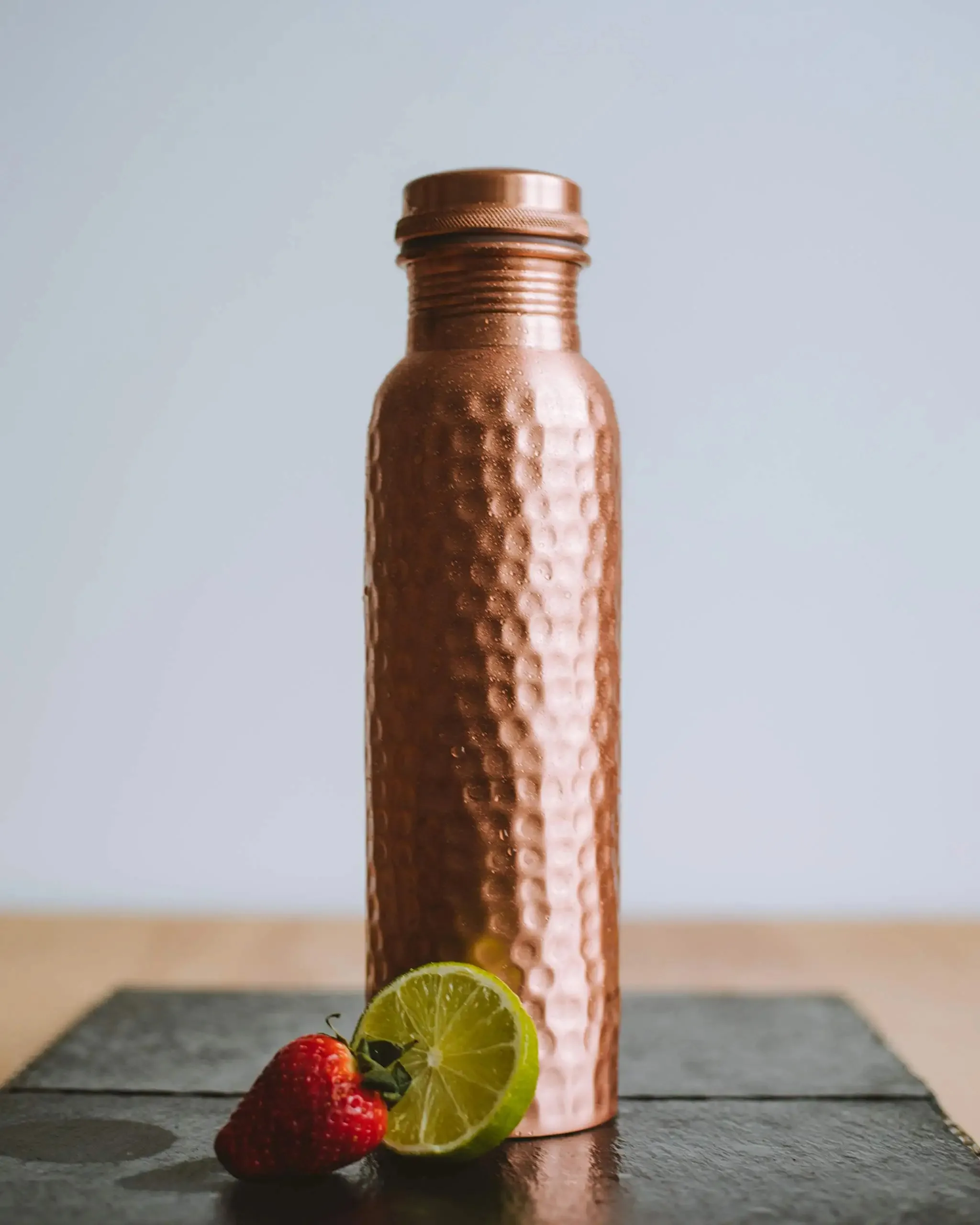 Large Copper Water Bottle - Ayurvedic Pure Copper Vessel