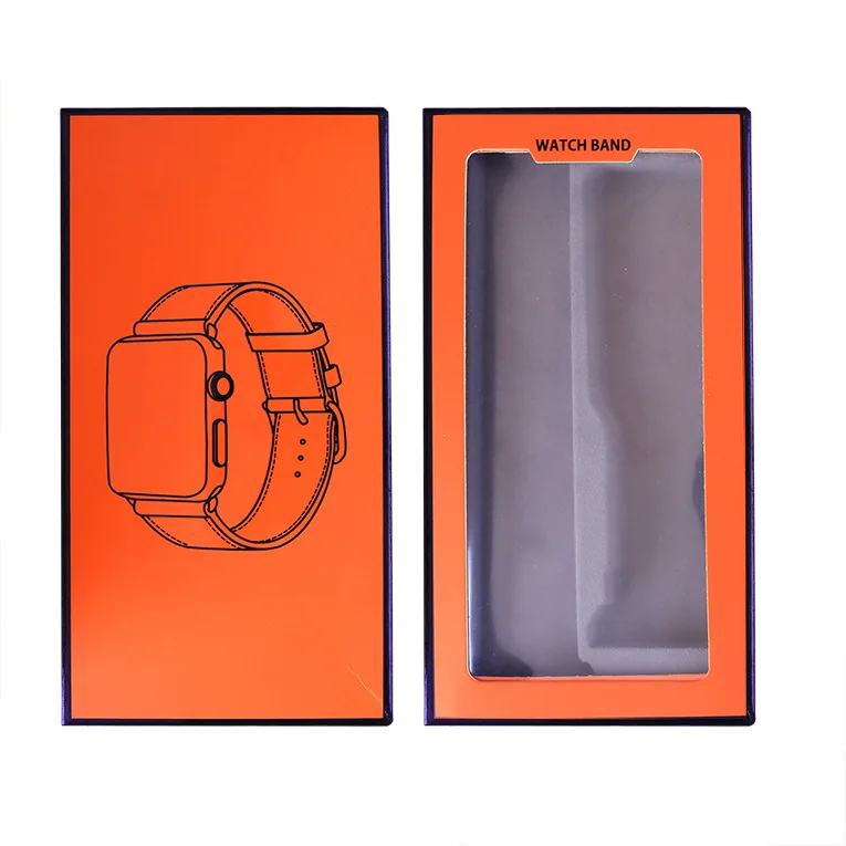 Custom Logo Leather Watch Strap Packing Box Smartwatch Silicone ...