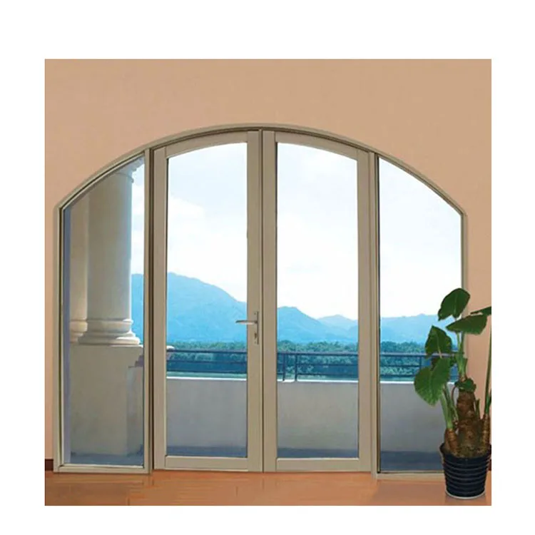 As2247 Upvc Casement Double Glass French Style Pvc Arch Windows And ...