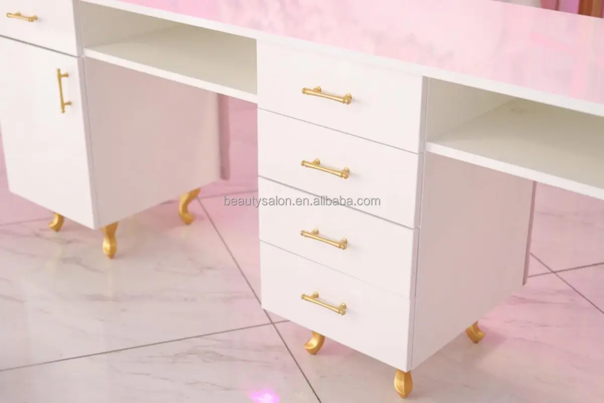 Deluxe Double Nail Desk - Perfect for Manicure Tables