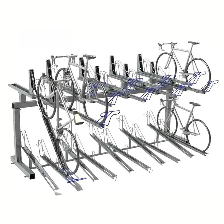 Double Stacking Parking Two Tier Cycle Bicycle Rack Double Display l ...