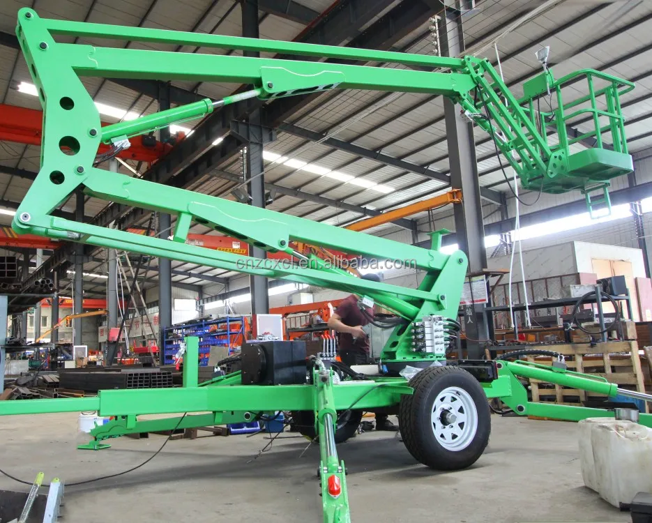 Cherry Picker Trailer-mounted Spider Lift 8-20m Man Lift Towable ...