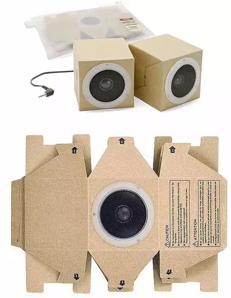 Oem Design Foldable Mini Paper Cardboard Speaker - Buy Foldable Paper ...