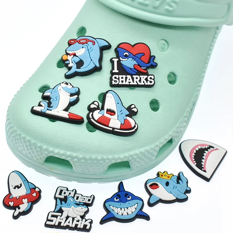 Custom Cartoon Babyshark Croc Shoe Charms Sea Animal Croc Charm - Buy ...