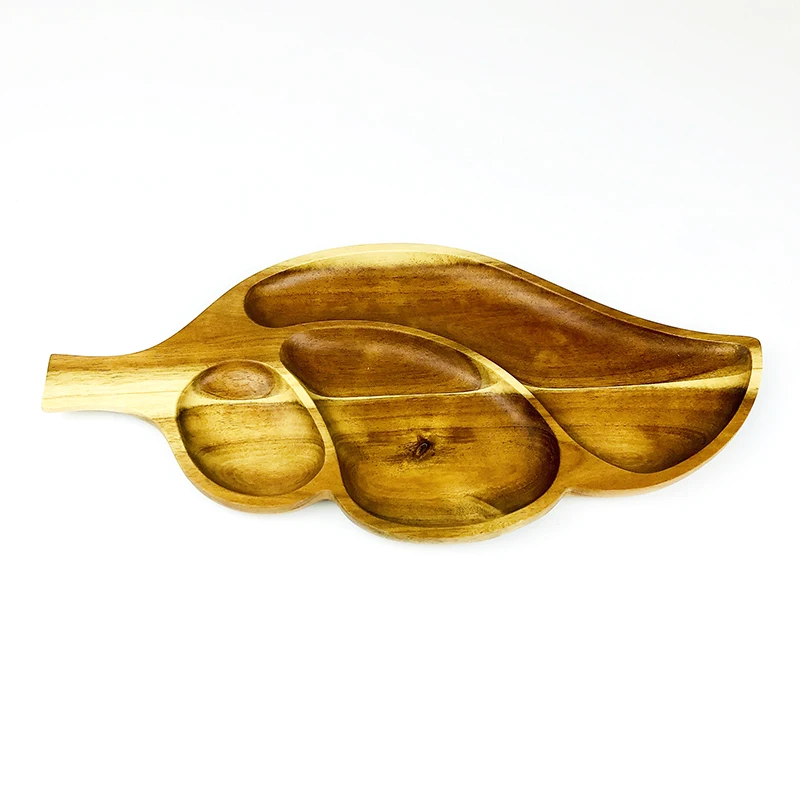 Modern Sustainable Wooden Charger Plate Trays Dinnerware Set Serving ...