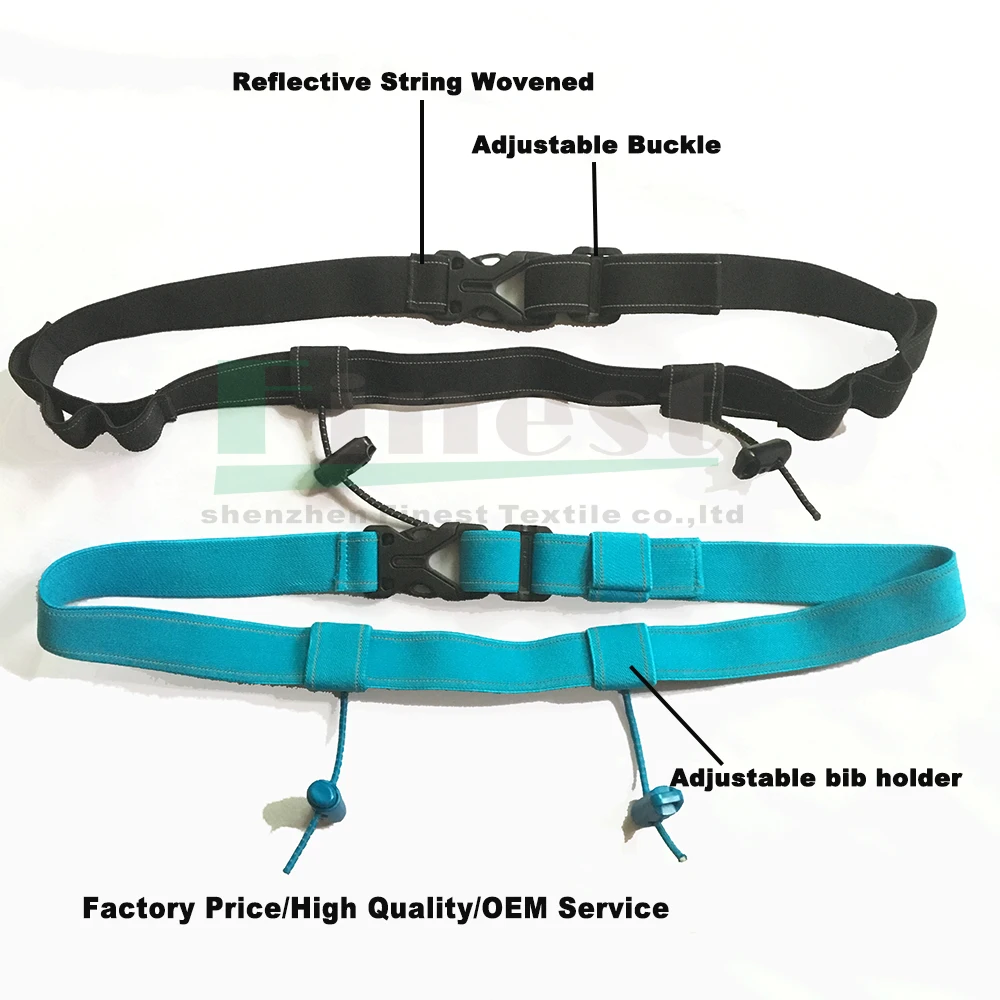 Race Number Belt With Woven Logo For Triathlon - Buy Race Number Belt ...