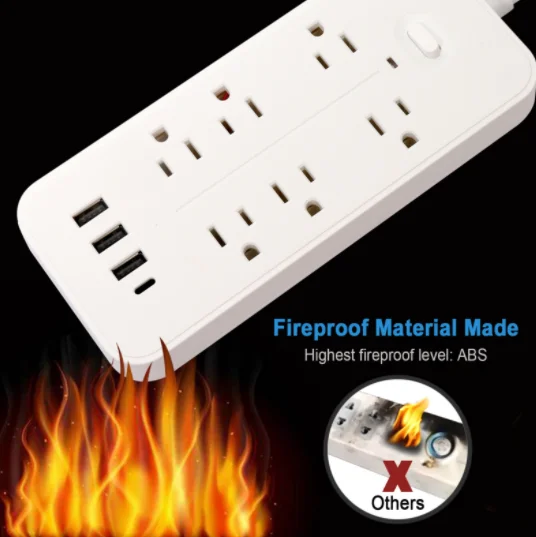 Tabletop Sockets Electric EU UK Phone Travel Home Universal Power Strip ...