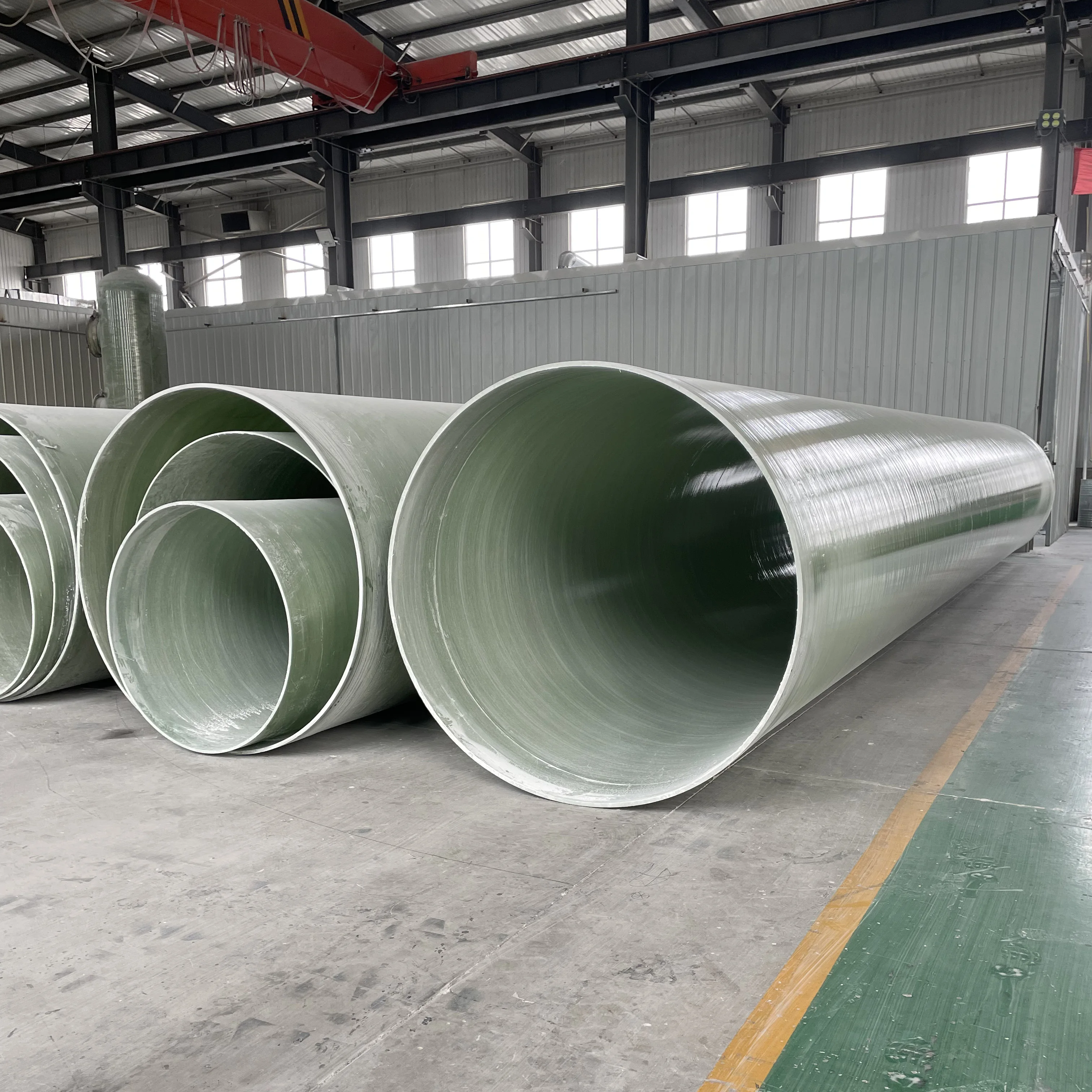 High Strength Fiber Reinforced Frp Plastics Frp/grp Pipe Water Pipe ...