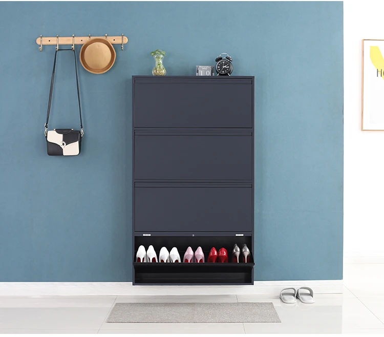 Modern Furniture Steel Shoe Rack Ready Assembled Shoe Cabinet Living ...
