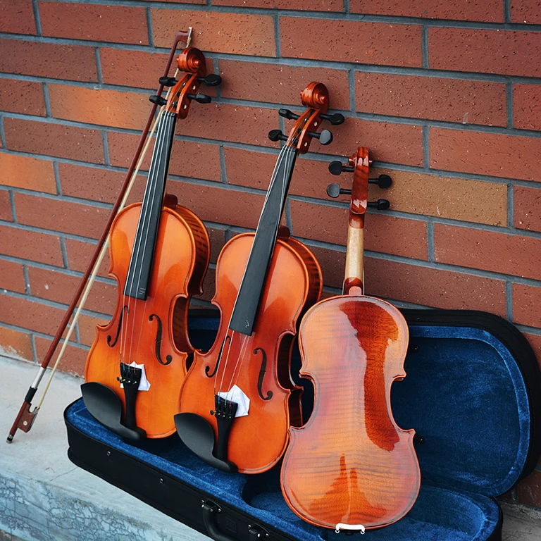 Oem Custom Brand Violin Kit Solid Top High Quality Music Instruments ...